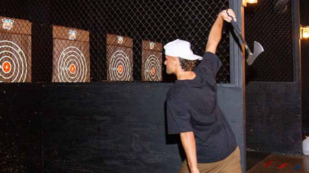 Easy Way to Build an Axe Throwing Target for Beginners | Montana Nights ...